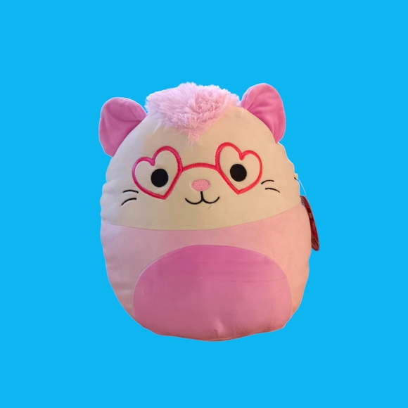 Squishmallows | Toys | Chambless Pink And Cream Cat Plush Toy | Poshmark